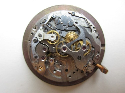 Landeron cal. 51 vintage chronograph watch movement - for use of parts ...