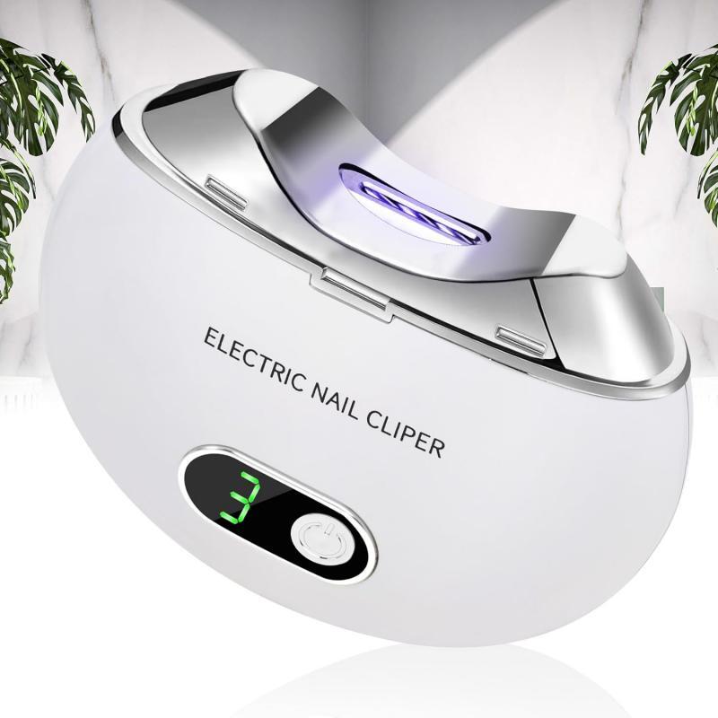 Electric Toe Nail Clippers Light Portable Trimmer Nails Cutter USB ...