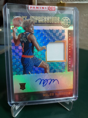 2021-22 Panini Illusions Miles McBride New York Knicks Rookie Auto ...