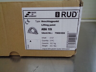 Rud Chain 7900355 Weld On ABA Hoist Ring 0° Swivel Angle 22040 lbs W.L ...