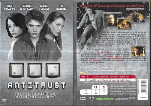 DVD - ANTITRUST avec RYAN PHILIPPE, TIM ROBBINS, CLAIRE FORLANI ...