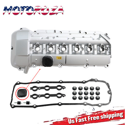 Aluminum Engine Valve Cover w/ Gasket For BMW M54 E46 325Ci 325i 330i ...