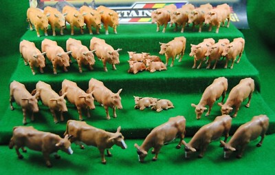 Various 1:32 BRITAINS FARM JERSEY BULL, DAIRY COWS & CALFS Animals ...