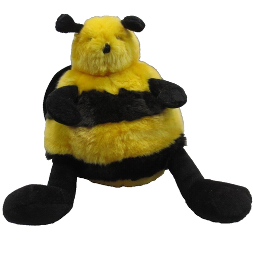 Unipak Plumpee BUMBLE BEE Small Plush Pot Belly Weighted Sit Stuffed ...