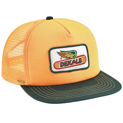 DEKALB SEED K-Products *YELLOW & GREEN MESH TRUCKER* CAP HAT *BRAND NEW ...