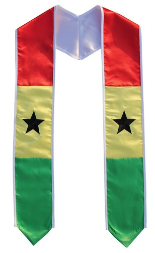 GHANA Flag Graduation Sash Scarf Stole GHANAIAN Graduate | eBay