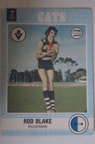 Geelong Cat AFL-VFL Football Vintage 1977 Scanlens Football Card Rod ...