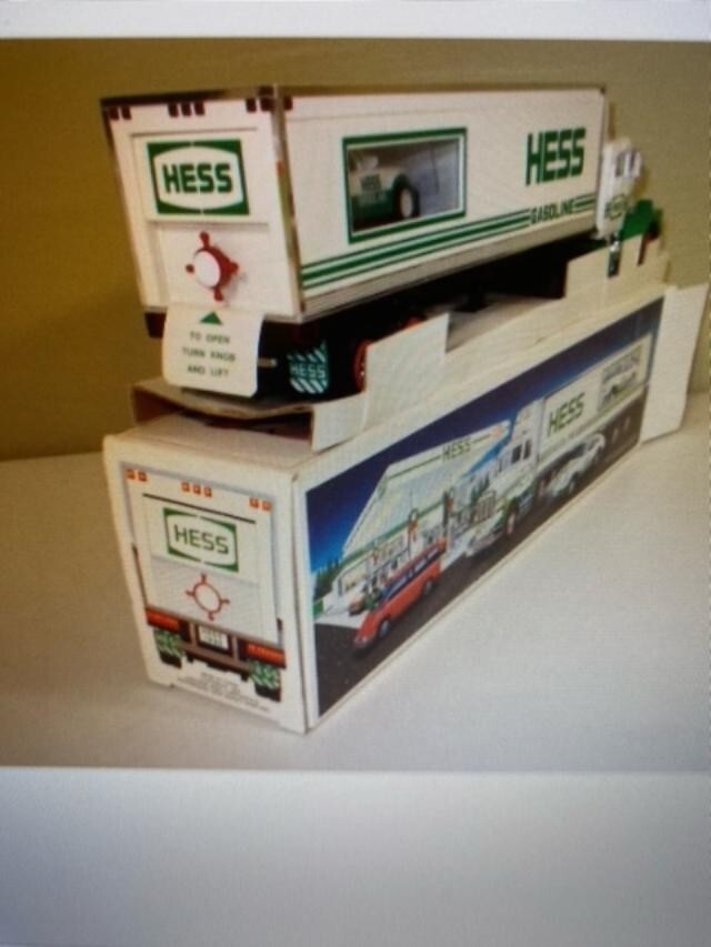1992 Hess Toy 18-Wheeler Box Truck and Racer NIB | eBay