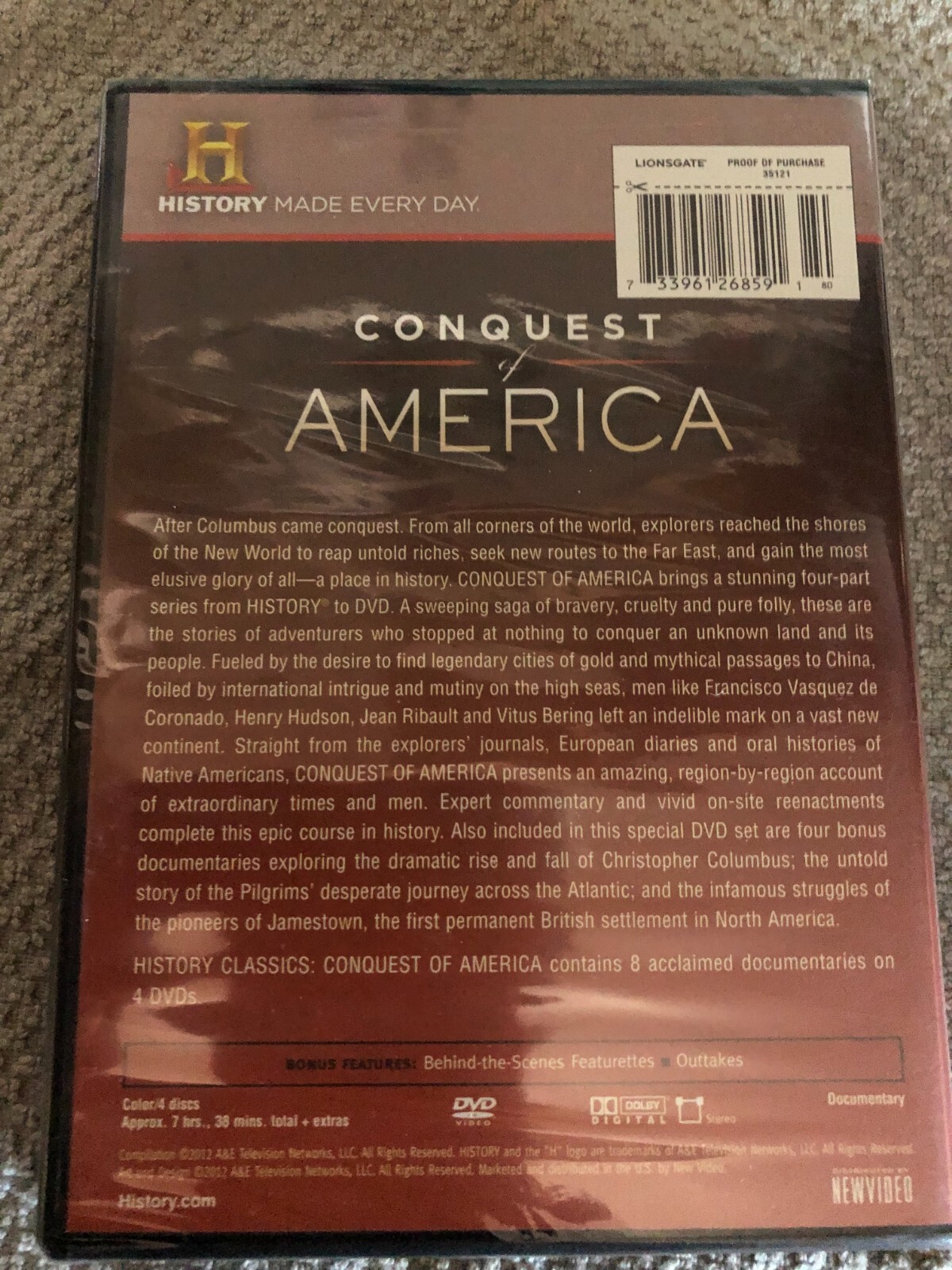 History Classics: Conquest of America (DVD, 2012, 4-Disc Set) for sale ...