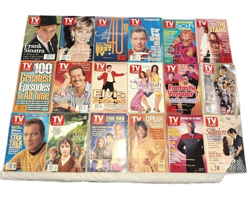 Lot Of 18 Vintage TV Guide Magazines 1990s | eBay