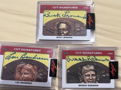 2025 Leaf Cut Signature 3 Card Cut Auto Lot Brooks Robinson | eBay