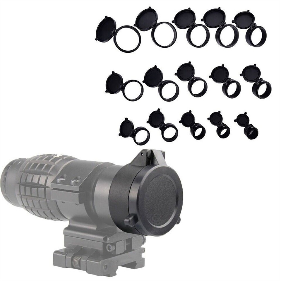 Flip Up Scope Covers Rifle Scope Protect Objective Cap Lens Cover for ...