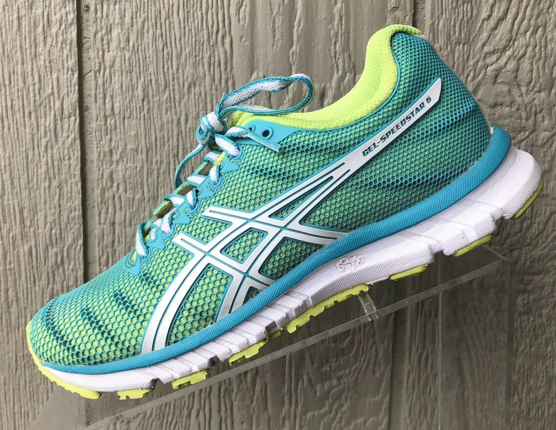 Womens Asics Gel Speedstar 6 Teal Neon Running Shoes Size US 6 | eBay