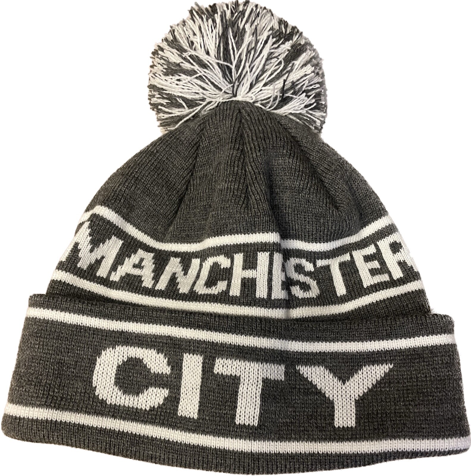 Manchester City Hats Bobble Winter Football Fans Hat | eBay UK