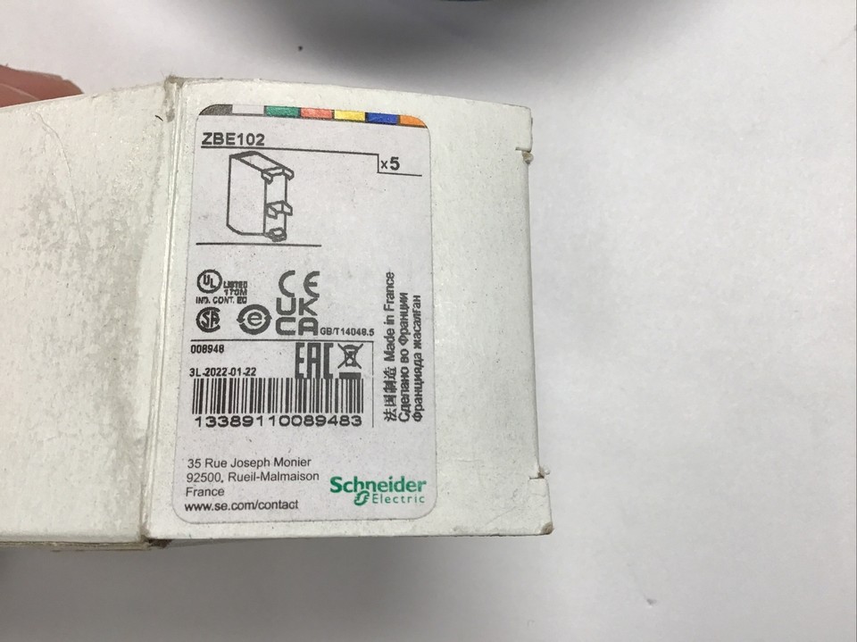 SCHNEIDER ELECTRIC Contact Block: 22mm Size, Operator, 1NC,10A @600V AC ...