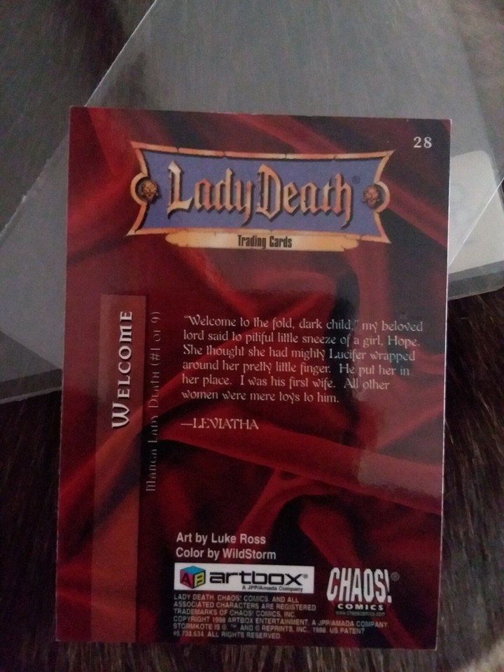 Lady Death (1998, Artbox) Chaos Comics Trading Card 28 | eBay
