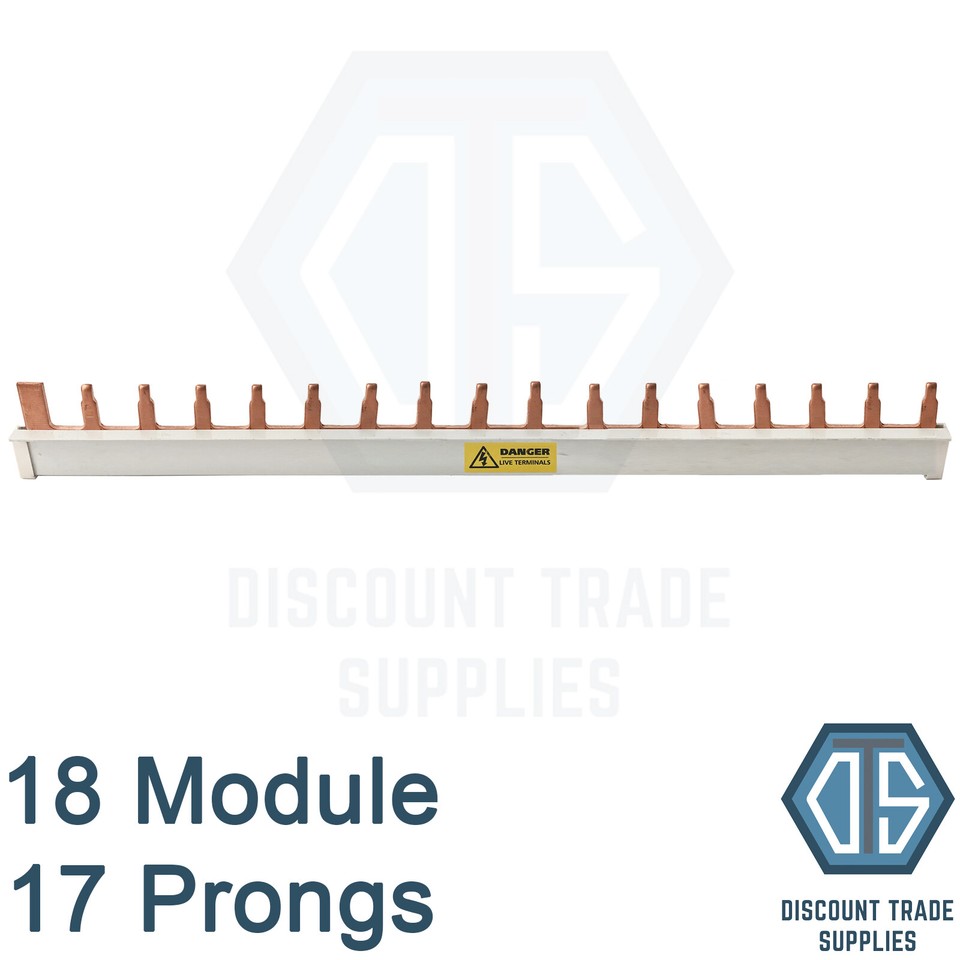 100A Copper Insulated Busbar Domestic Consumer Unit 10 14 18 Module 8 ...
