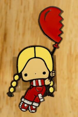 Japanese Anime Illustrated Cartoon Pinback Button Patty Red Balloon ...