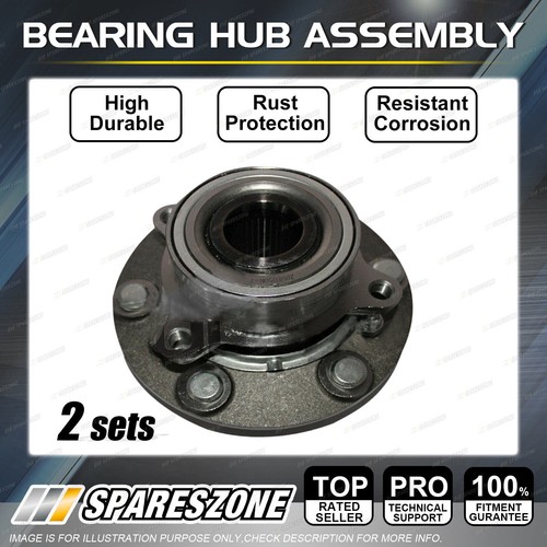 2Front Wheel Bearing Hub Assembly for Mitsubishi Triton ML MN MQ MR ...