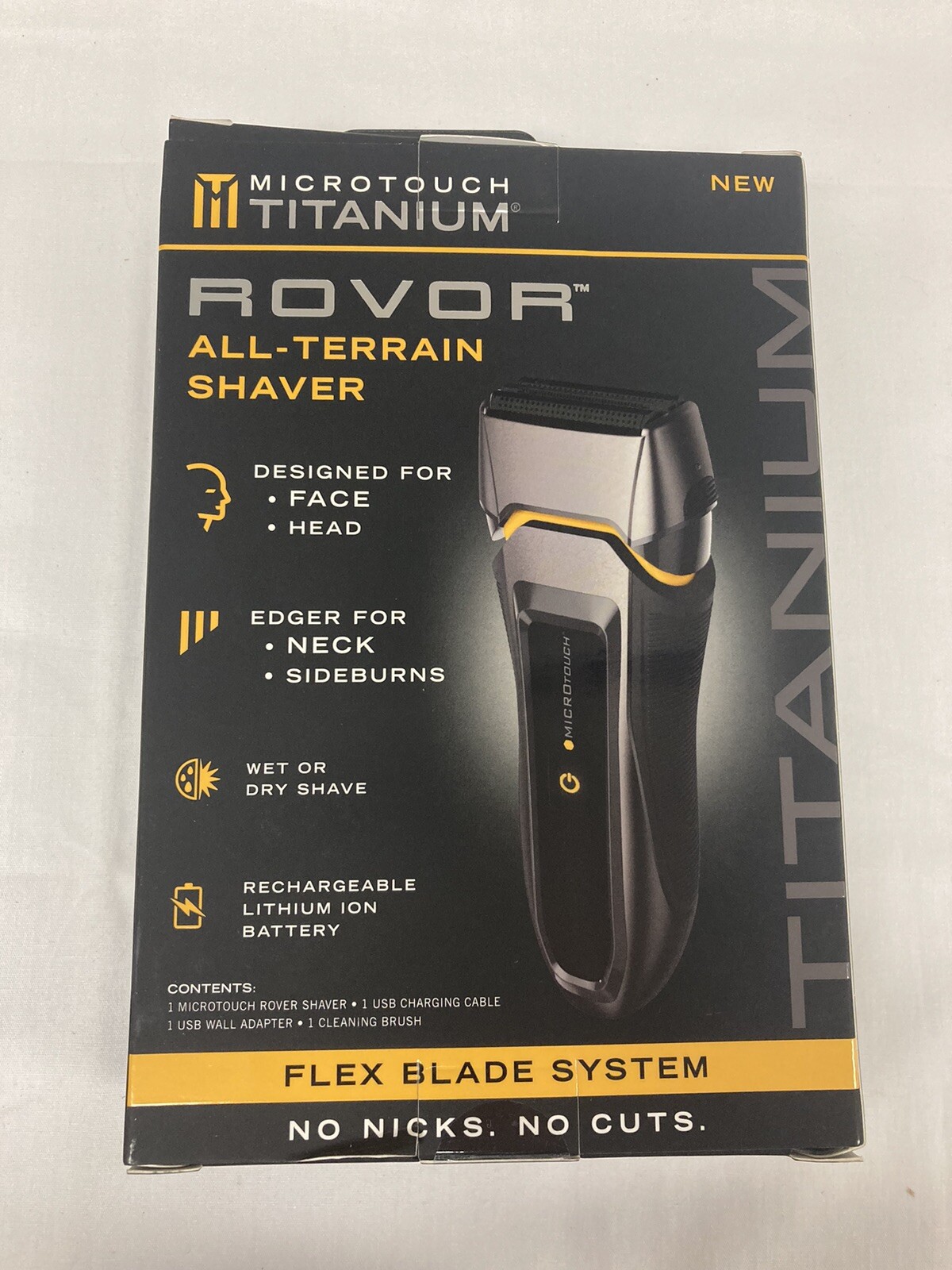 MICROTOUCH Titanium Rovor All-Terrain Shaver- Flex Blade System ...