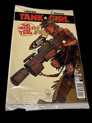 Tank Girl Two Girls One Tank #1 Comic Block Variant 2016 Titan Comics ...