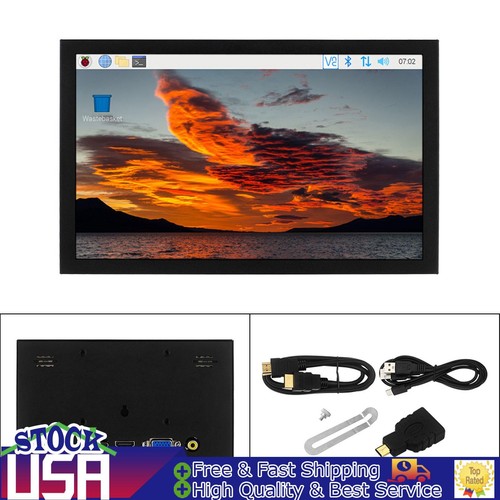 7-inch HD Display IPS Display VGA/AV/HDMI Monitoring Screen Computer ...