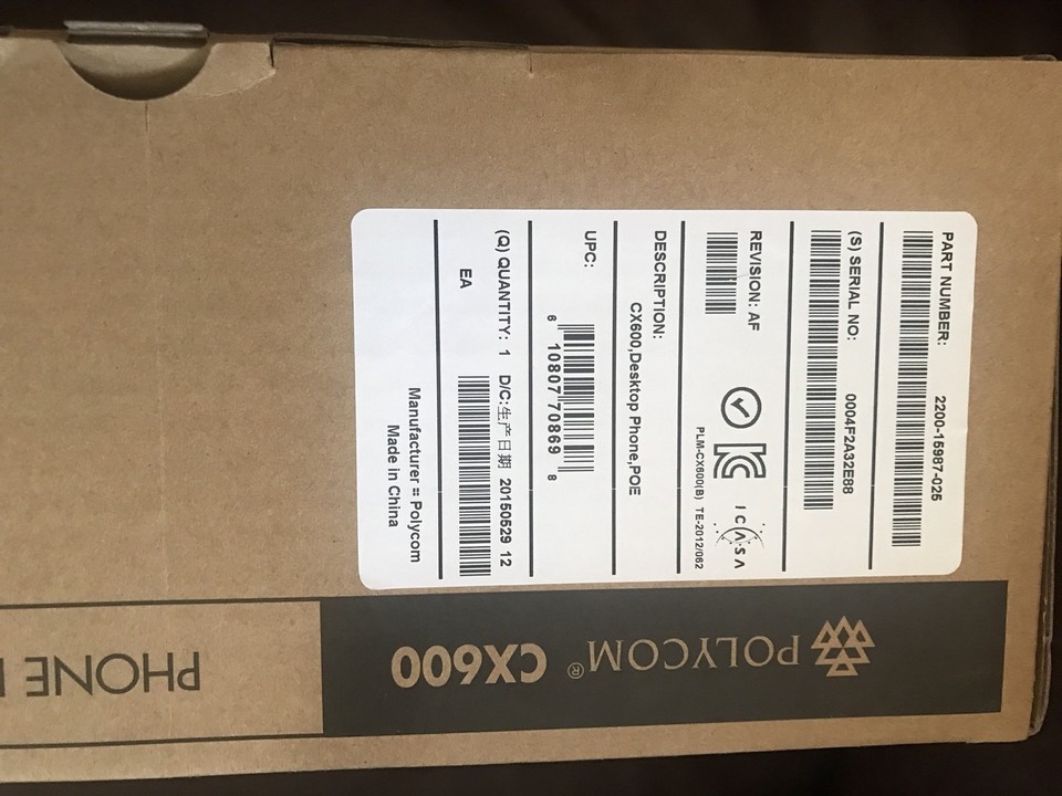 *NEW* Polycom CX600 IP VoIP Office Phone | eBay