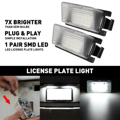 2x LED LICENSE PLATE LIGHTS For Infiniti G25 G35 G37 S60 Sedan 2003 ...