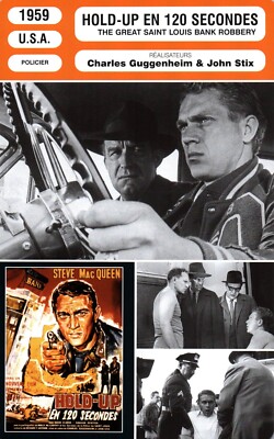FICHE CINEMA : CHARLES GUGGENHEIM - HOLD-UP EN 120 SECONDES - 1959 | eBay