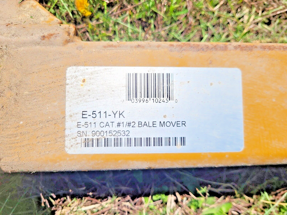 King Kutter 3-point Bale Mover Cat. 1 & 2 E511-YK RARE, Mfg BO, 2K # capacity, | eBay