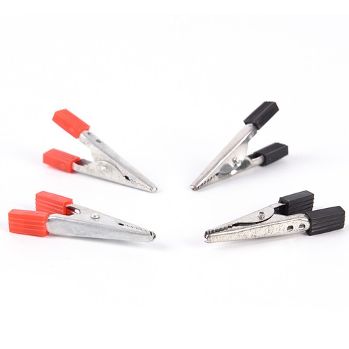 10pcs crocodile clips plastic handle testing metal alligator clips ...