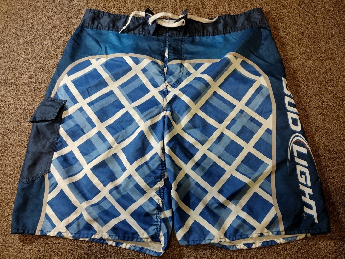 Anheuser Busch Bud Light Board Shorts Mens Size 36 - Gem