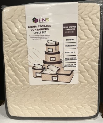 China Storage Containers 5 Pc. Set HNS Dish Organizer Quilted ...