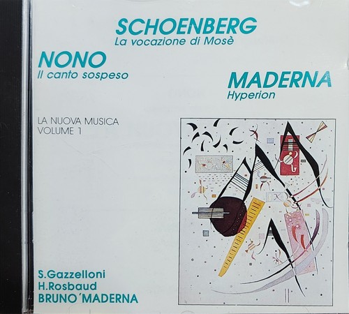 Rare Nono/Schoenberg/Maderna La Nuova Musica Vol. 1 CD 1988 ...
