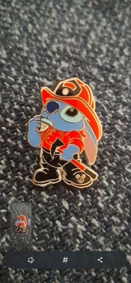 Disney Pin Stitch Firefighter Fireman Hidden Mickey Thinking Pondering ...