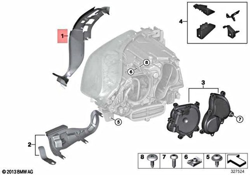 Genuine Gasket Headlight Left BMW Hybrid M5 F10 F11 F18 518d 520d ...