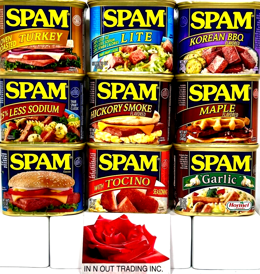 Spam Luncheon Meat Variety Pack (Pack of 9)~4/2027 | eBay