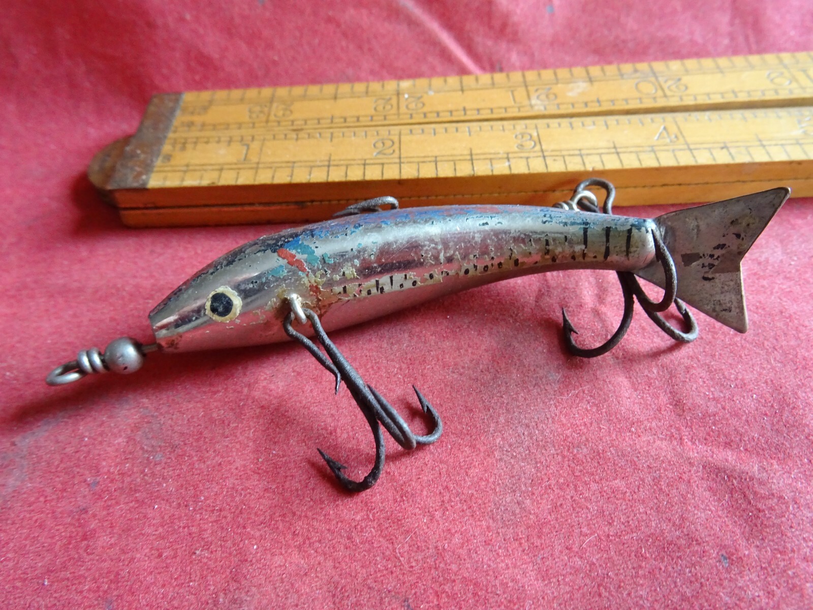 A NICE VINTAGE 1913 MODEL UNNAMED ALLCOCK METAL TITBIT LURE | eBay UK