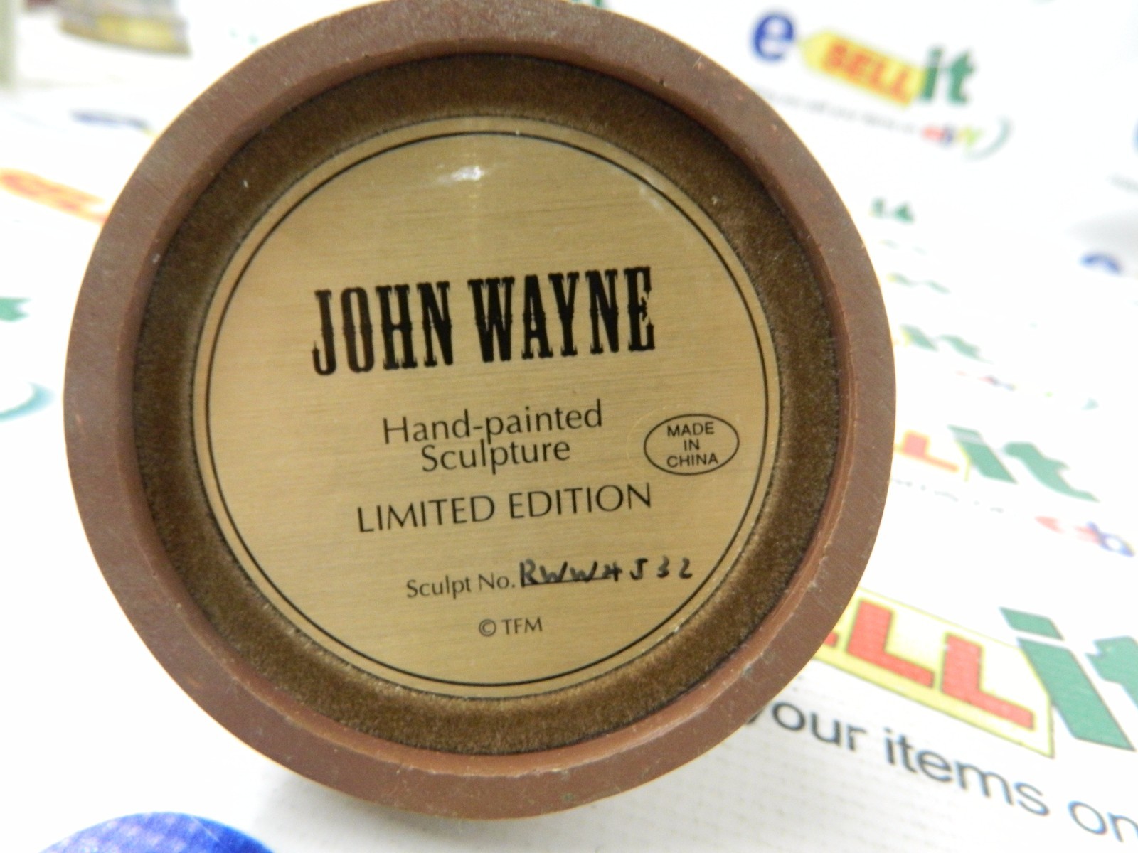 Rare John Wayne Miniature Figurine Hand Painted "Western Legend" | eBay