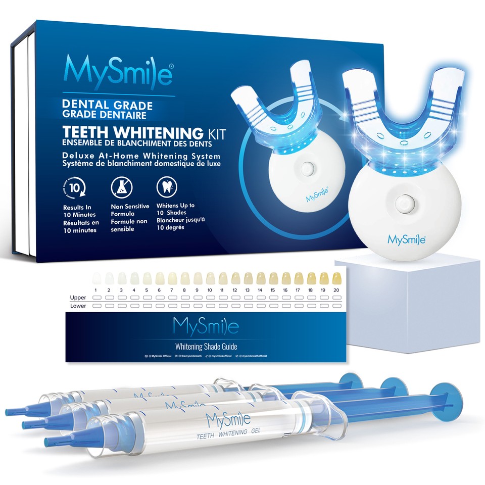 MySmile Teeth Whitening Kit with Light Tray Tooth Whitener Strong ...