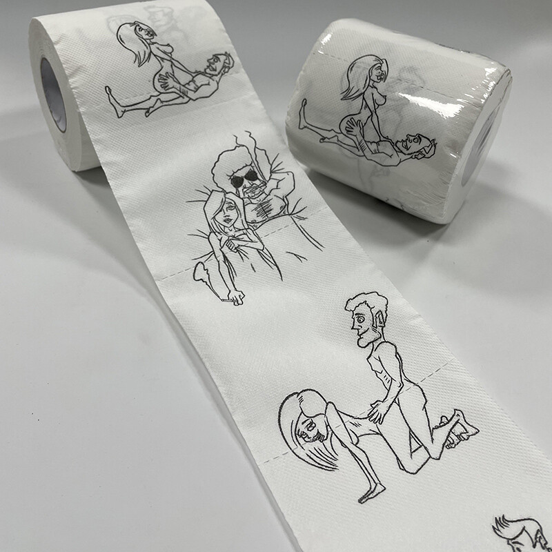 Funny Toilet Paper Bath Tissue Bathroom 3 Ply Household Fun Noverlty ...
