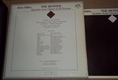 Jiri Jirous ALOIS HABA The Mother - Quarter-Tone Opera - Supraphon 1116 ...