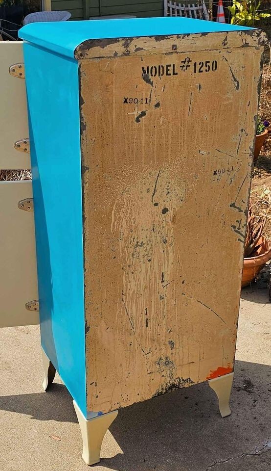 Antique/Vintage 1940's Ice Box Refrigerator - Albatross Steel Furniture ...
