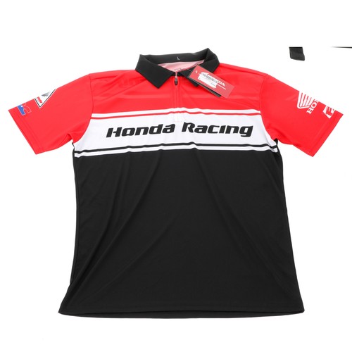 Honda Racing Team Pit Shirt Red/Black Medium | eBay