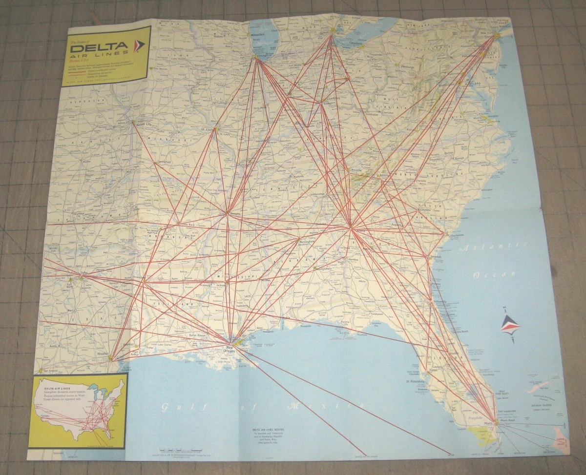 Delta Airlines Route Map
