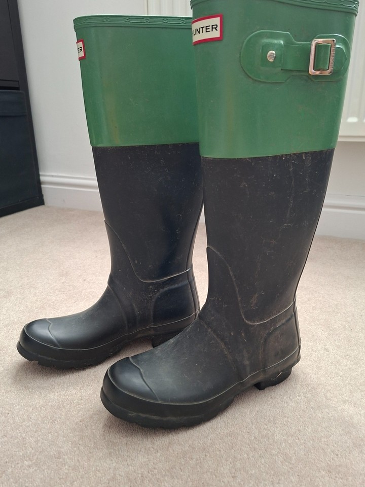 Hunter (Ladies) Original tall Wellington boots. Size 3 (UK) | eBay UK