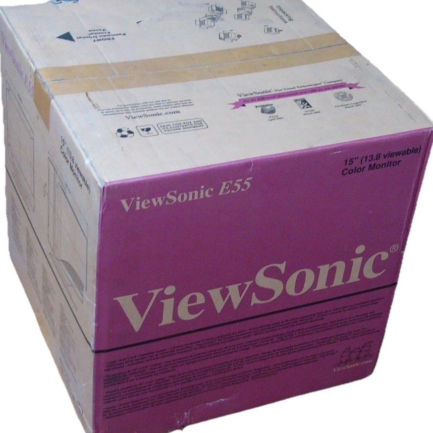 NEW Old Stock Vintage Real Find ViewSonic E55 CRT Color 15" Display ...
