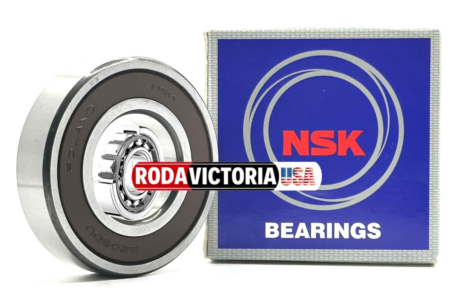 NSK 6206 DDU C3 DEEP GROOVE BALL BEARING, RUBBER SEALED 30x62x16mm 6206 ...