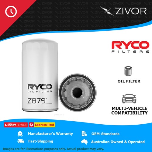 New RYCO Oil Filter Spin On For IVECO TRAKKER AD450 12.9L CURSOR-13 ...