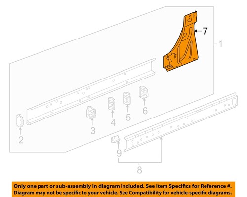 GM OEM 19-23 Sierra 1500 Cab Rocker Panel-Rear Extn 84449770 | eBay
